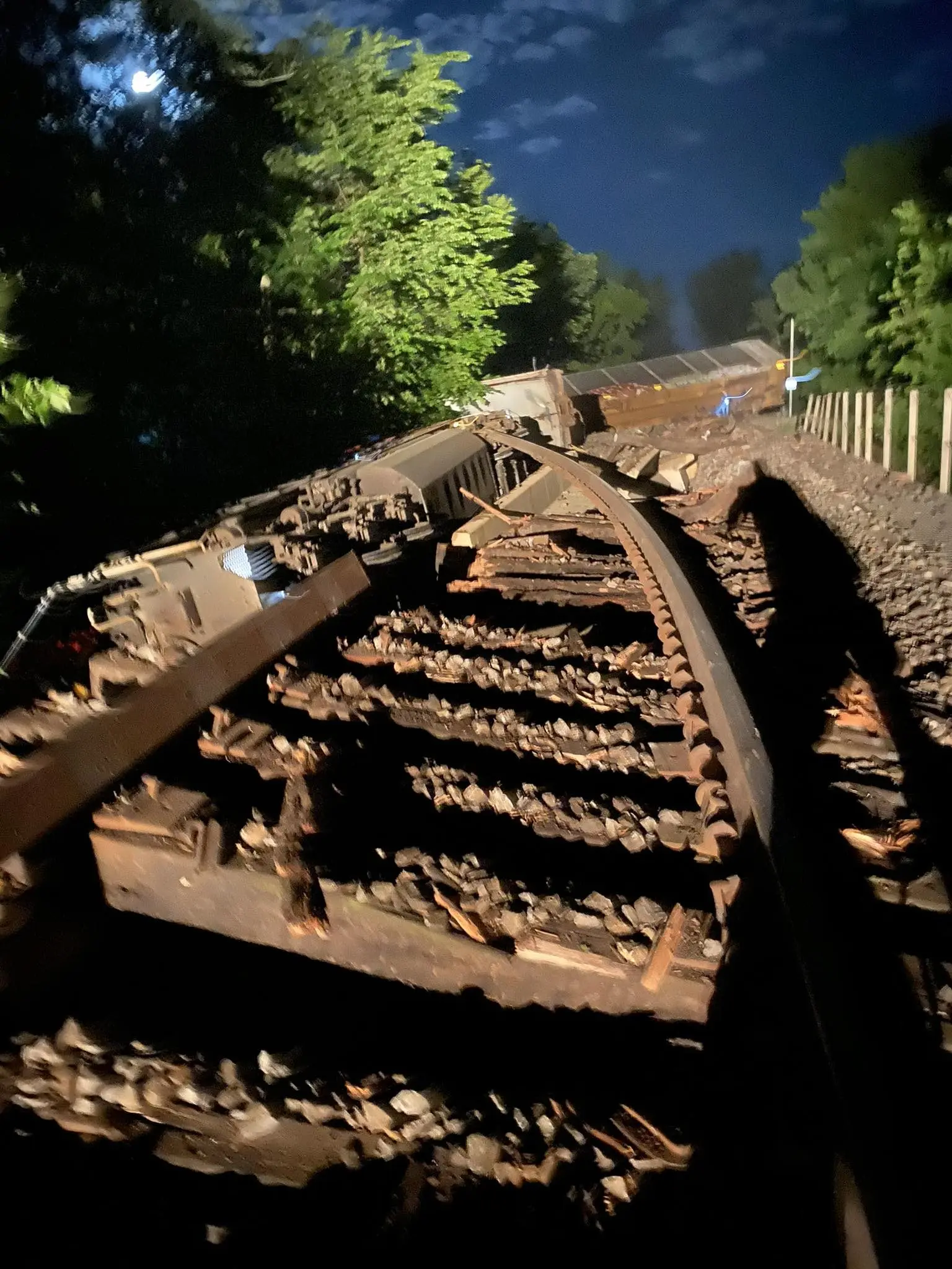 Dozens of Rail Cars Derail Along Kentucky County Line; Hazmat Threat ...