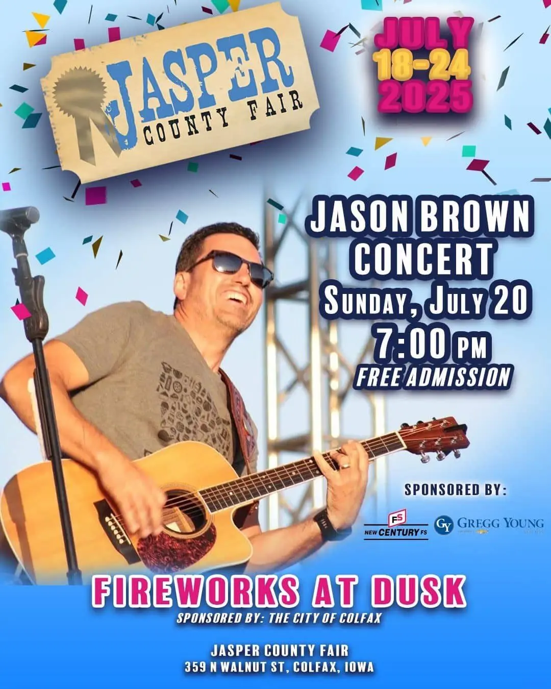 Jason Brown To Perform Free Concert At The Jasper County Fair | KNIA - KRLS