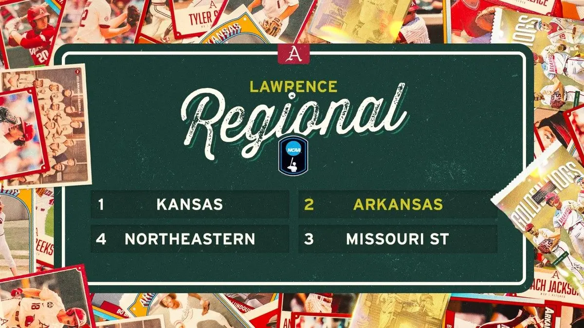 Hogs headed to Lawrence Regional, open NCAA Tournament against Missouri ...