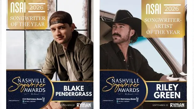Riley Green to be honored alongside Vince Gill at Nashville Songwriter ...