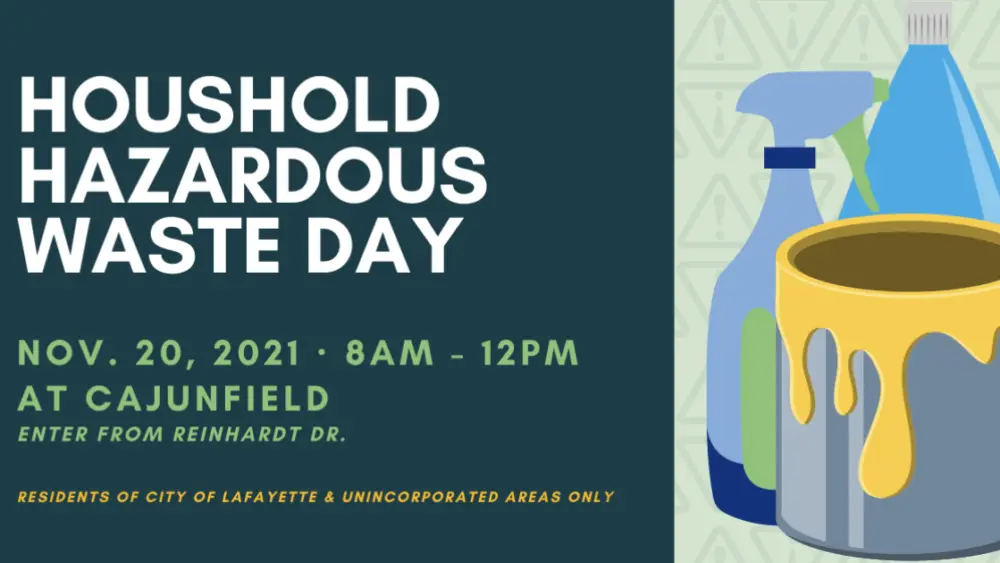 LCG: Lafayette Household Hazardous Waste Day Nov. 20 | Big 102.1 KYBG-FM