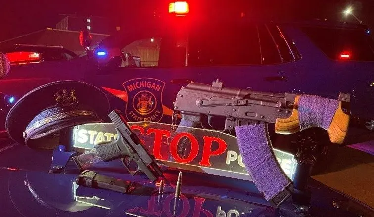 Convicted felon arrested in Benton Harbor traffic stop, two loaded ...