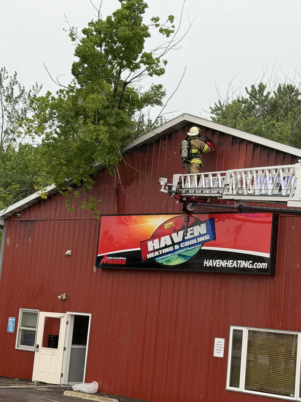Storm-related fire damages South Haven business | News/Talk/Sports 94.9 ...
