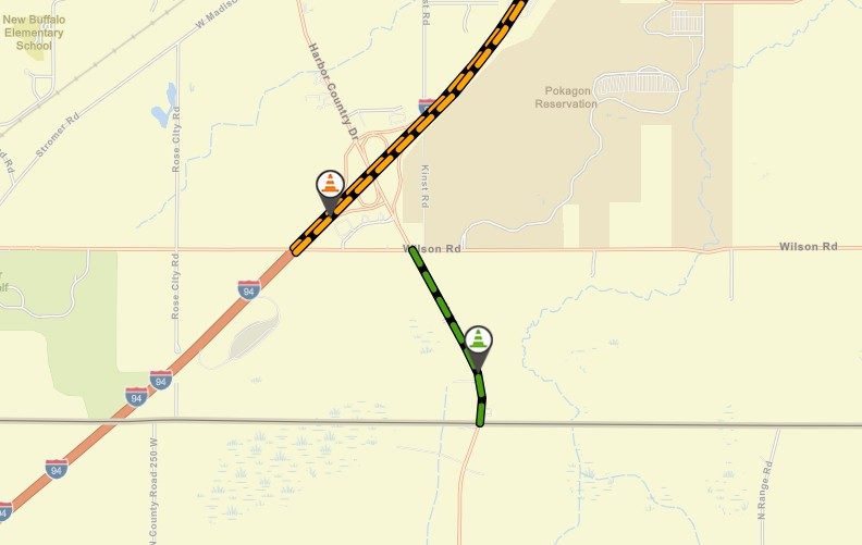M-239 near New Buffalo to close next week | News/Talk/Sports 94.9 WSJM