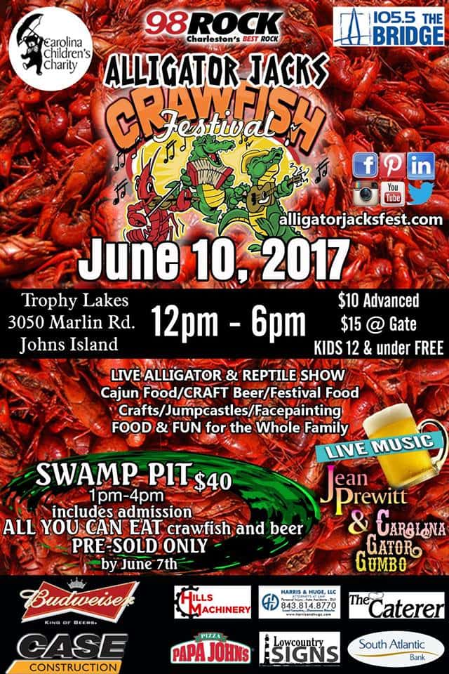Alligator Jack’s Crawfish Festival | Charleston, SC 105.5 The Bridge