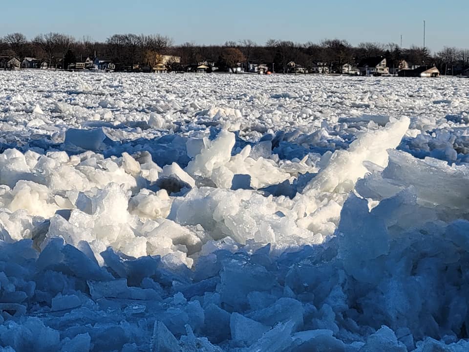 St. Clair River ice blockage causes upstream flooding | WSAQ