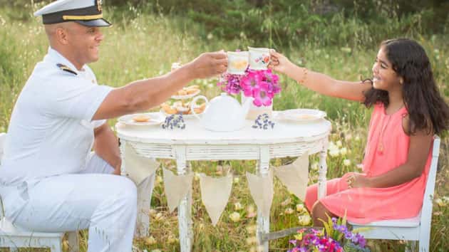 'Military Tea Time' Photos Show Bond Between Military Parents and Kids ...