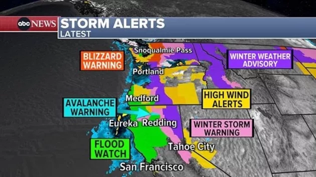 Bomb cyclone impacts West Coast, 1 dead in Washington state ...
