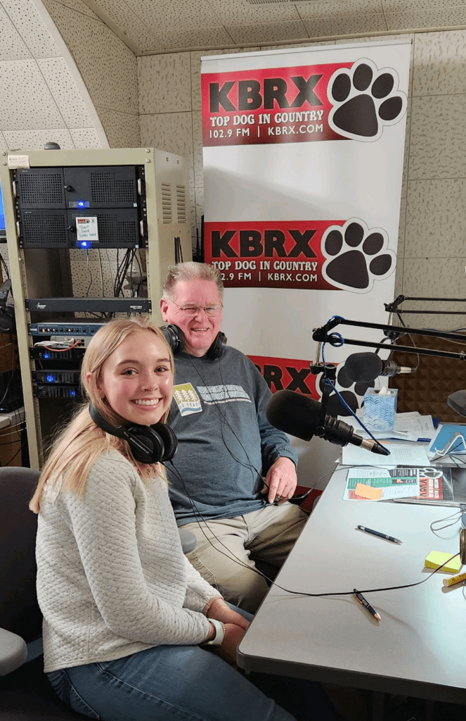 Miya Carey & Gene Kelly with the Holt County 4-H Foundation | KBRX 102.9 FM