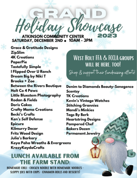 Grand Holiday Showcase in Atkinson - Holt County Economic Development ...