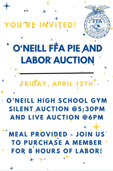 O’Neill FFA Pie and Labor Auction - Holt County Economic Development ...