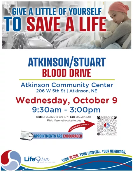 Atkinson/Stuart LifeServe Blood Drive | KBRX 102.9 FM