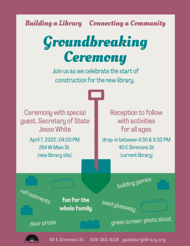 Galesburg Public Library Groundbreaking Ceremony | 105.3 KFM