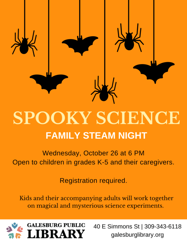 Spooky Science Family STEAM Night | 105.3 KFM