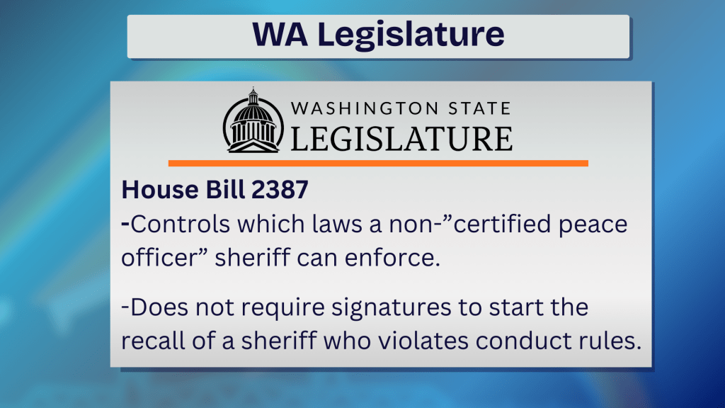Billl Proposes Sheriff Can Be Recalled Without Signatures | KOZE