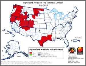 Wildland Fire Prediction Above Average | KOZE