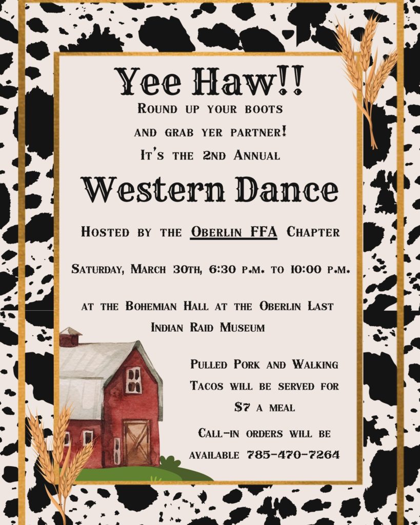 OBERLIN FFA WESTERN DANCE COMING UP NEXT WEEK | High Plains Radio