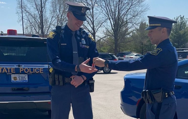 State Police Trooper back on duty after being shot in 2021 | 99.9 Y Country