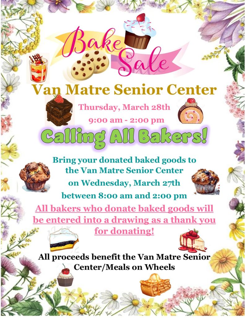 Spring Bake Sale-Van Matre Senior Center | KTLO