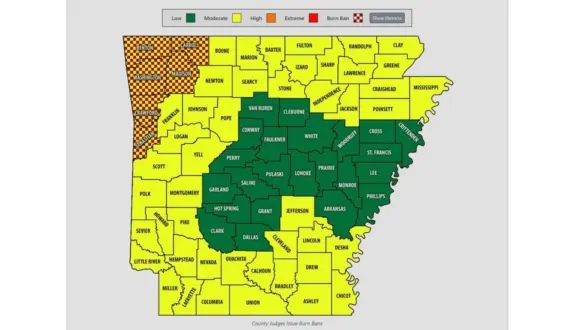 Dry conditions raise wildfire risk across Arkansas | KTLO