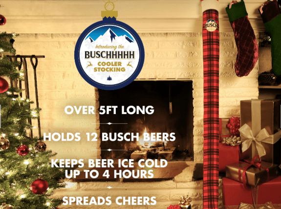 Busch Beer Cooling Stocking is Insulated and Can Hold a 12-Pack | Big ...