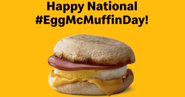 Get Your Free Egg McMuffin This Morning on National Egg McMuffin Day | Big 102.1 KYBG-FM