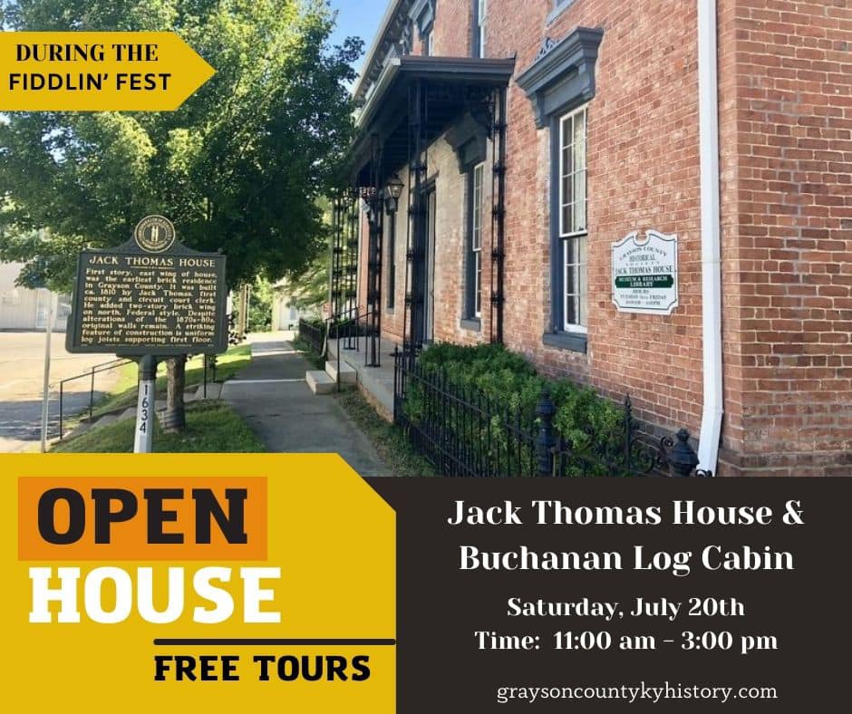 Jack Thomas House Fiddlin’ Fest Open House | K105