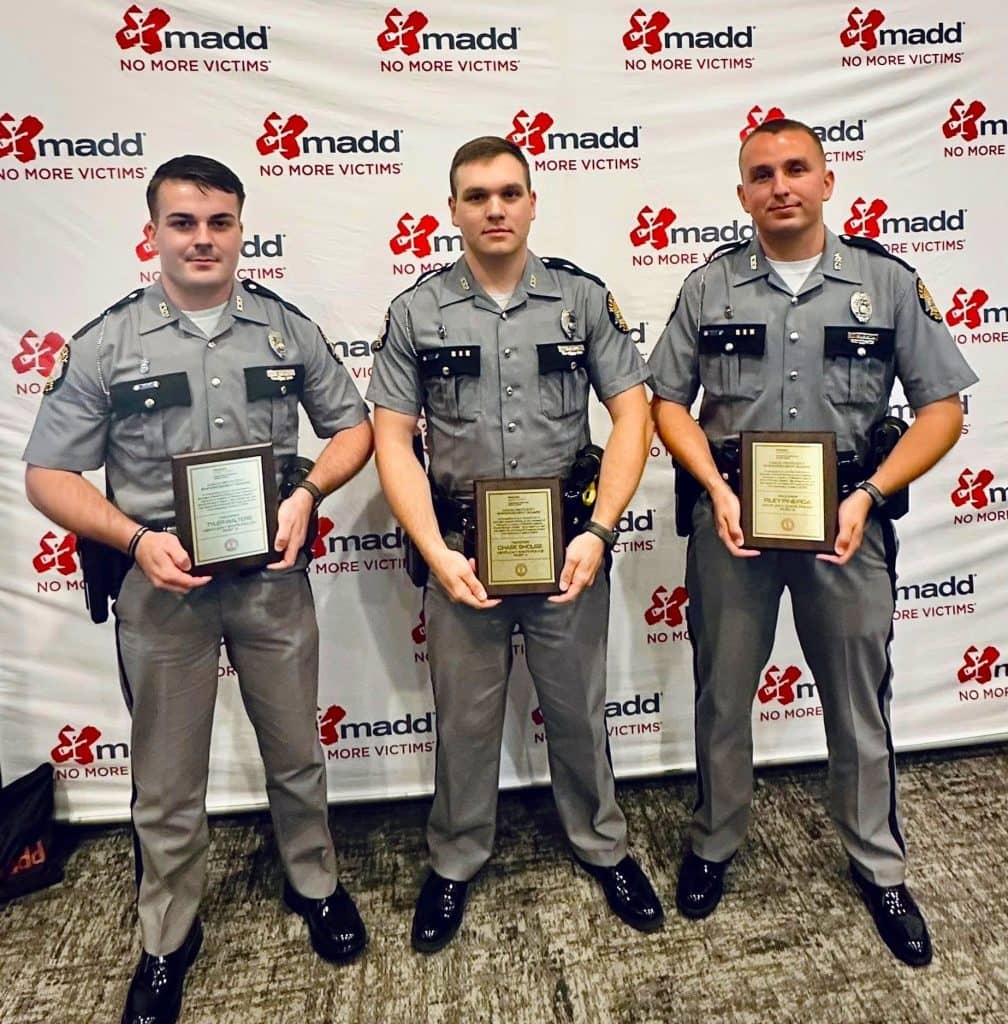 3 Post 4 troopers recognized for removing a combined 101 impaired ...