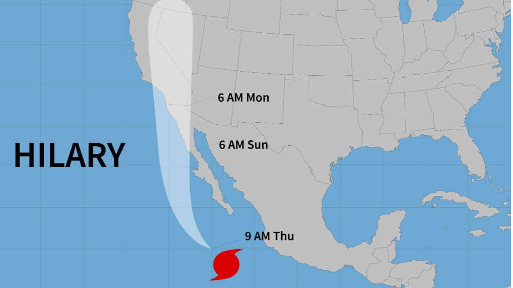 Tropical Storm Hilary makes landfall in northern Baja California | KIK ...
