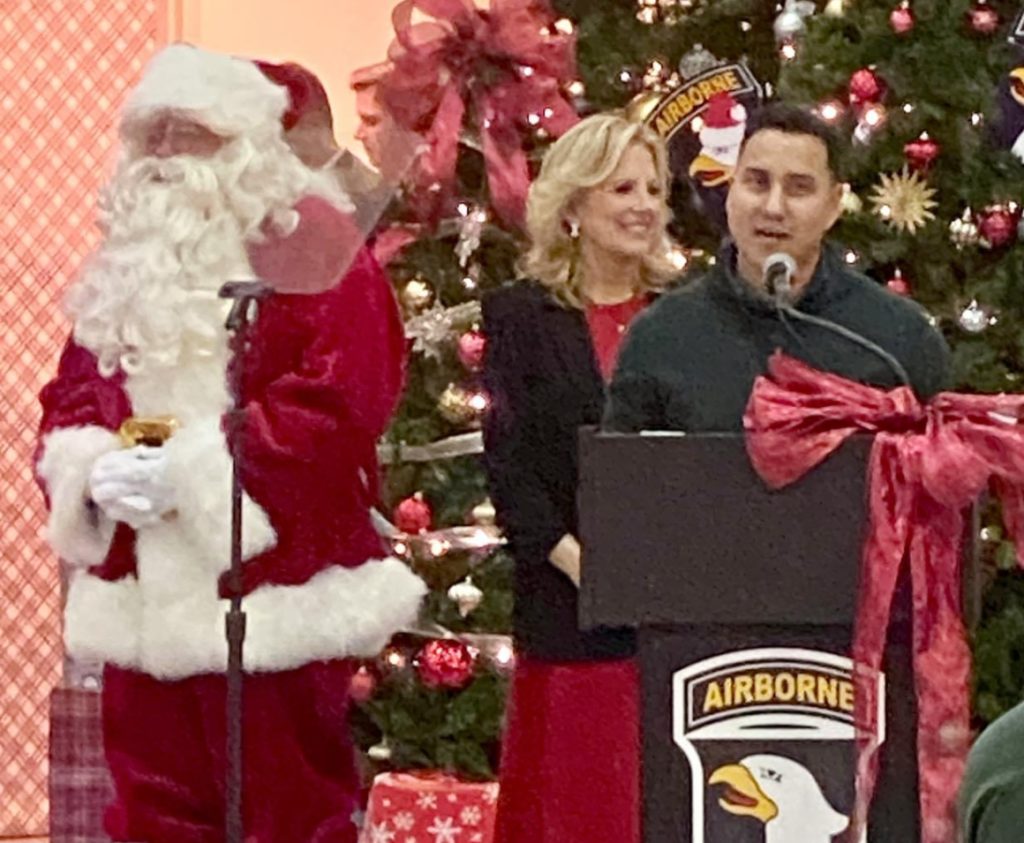 First Lady Brings Christmas Message Of Hope To Fort Campbell | WKDZ Radio