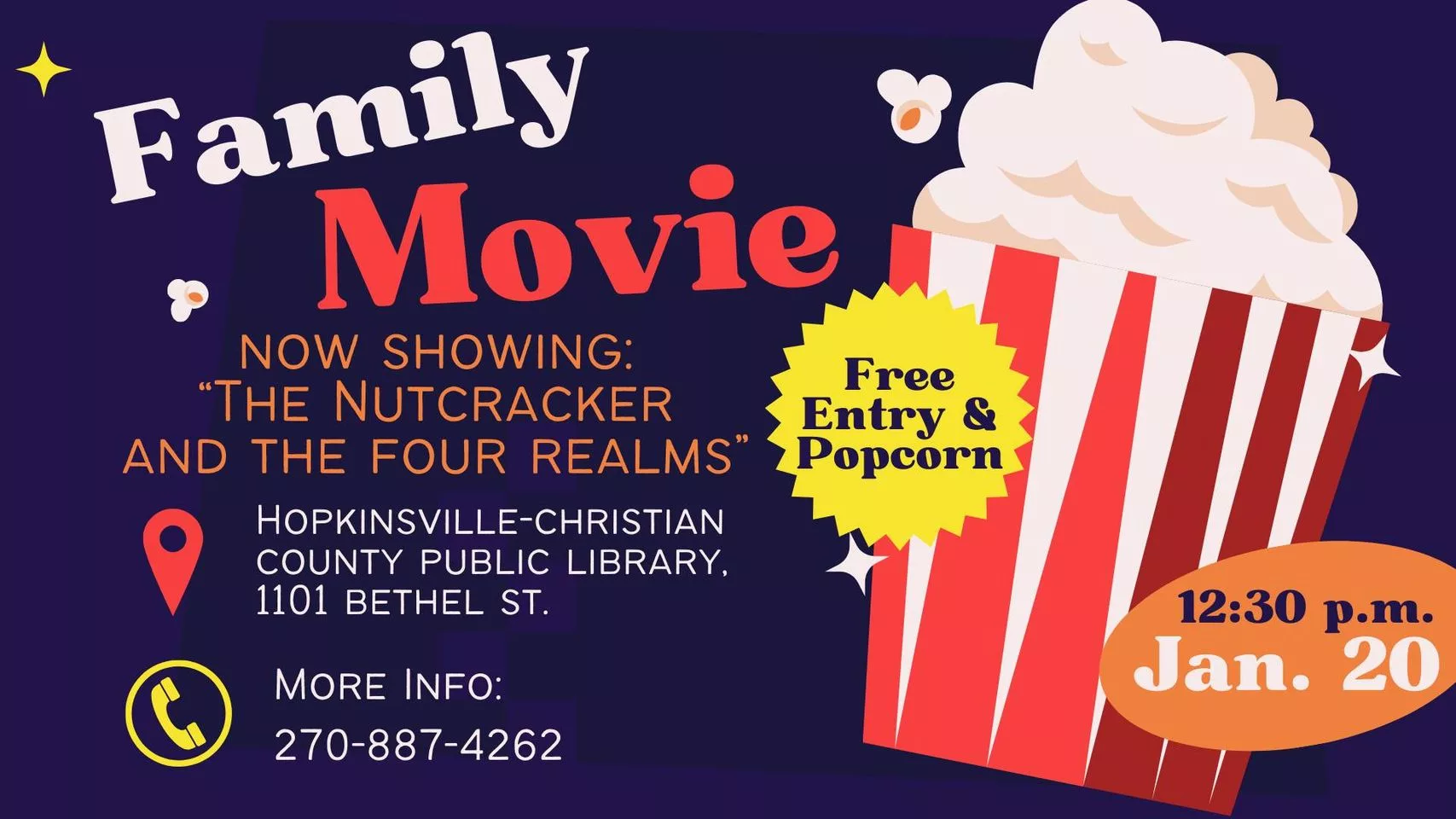 HCCPL- FREE Family Movie | WKDZ Radio