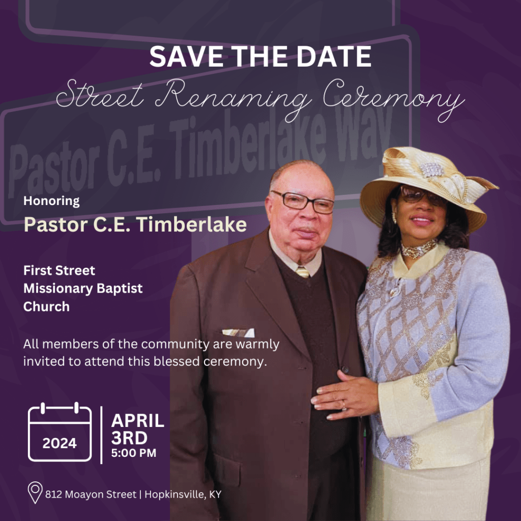 Street Renaming Ceremony-C.E. Timberlake | WKDZ Radio