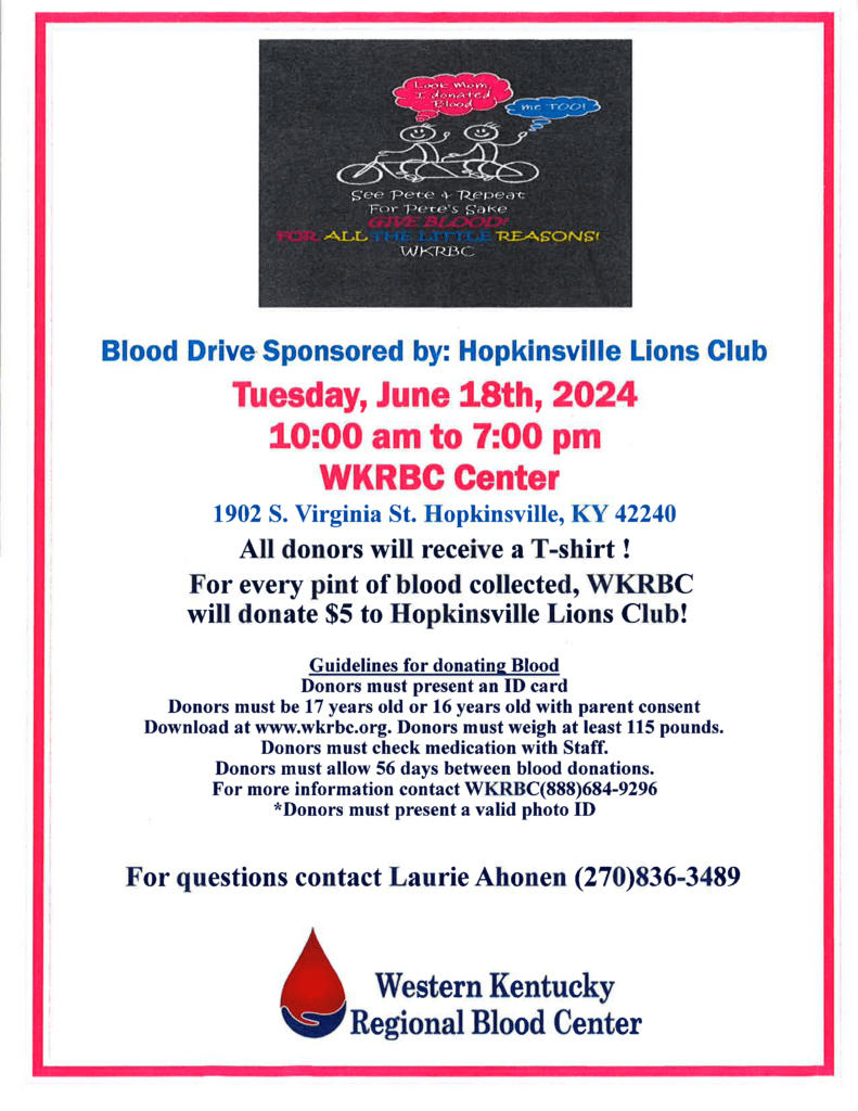 WKRBC- Blood Drive | WKDZ Radio