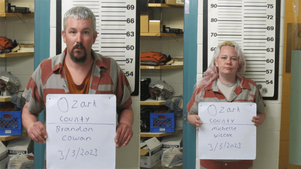 The Ozark County Sheriffs Department Reports The Arrest Of Two People