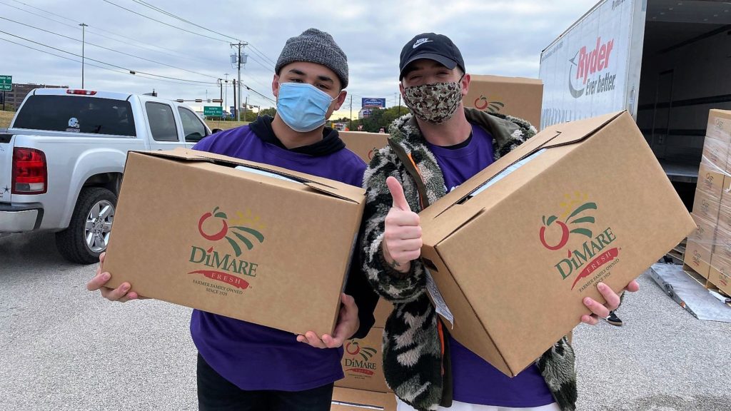 Texas Rangers Hold Food Giveaway At Globe Life Field | KTFW-FM