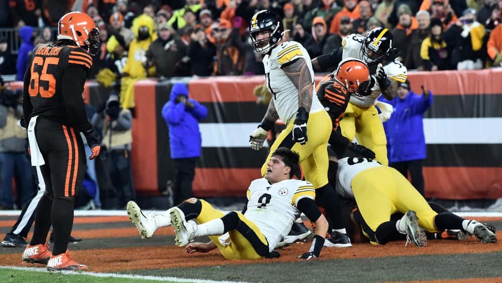 Browns-Steelers TNF 4th Qtr Fight – 77 WABC